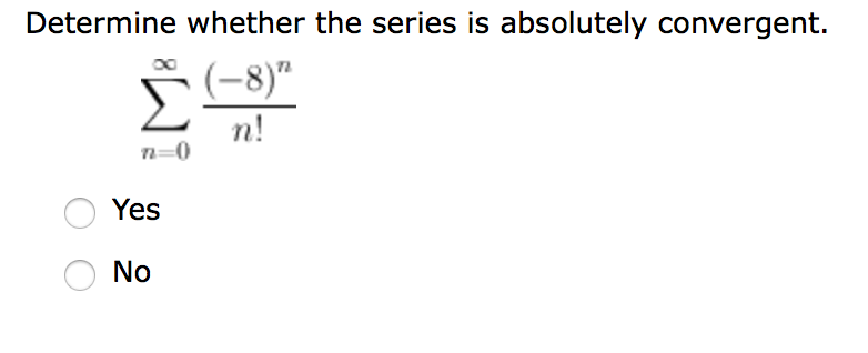 Solved Determine whether the series is absolutely | Chegg.com