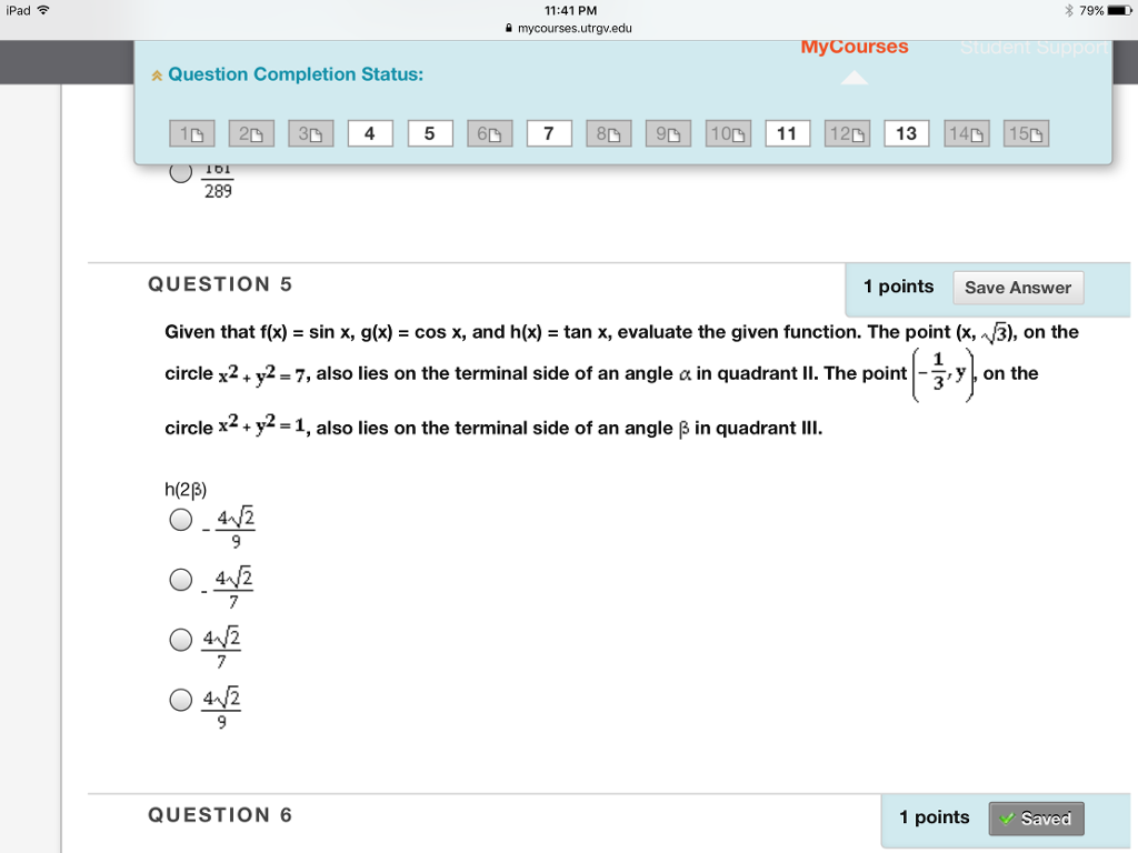Solved Given that f(x) = sin x, g(x) = cos x, and h(x) = tan | Chegg.com