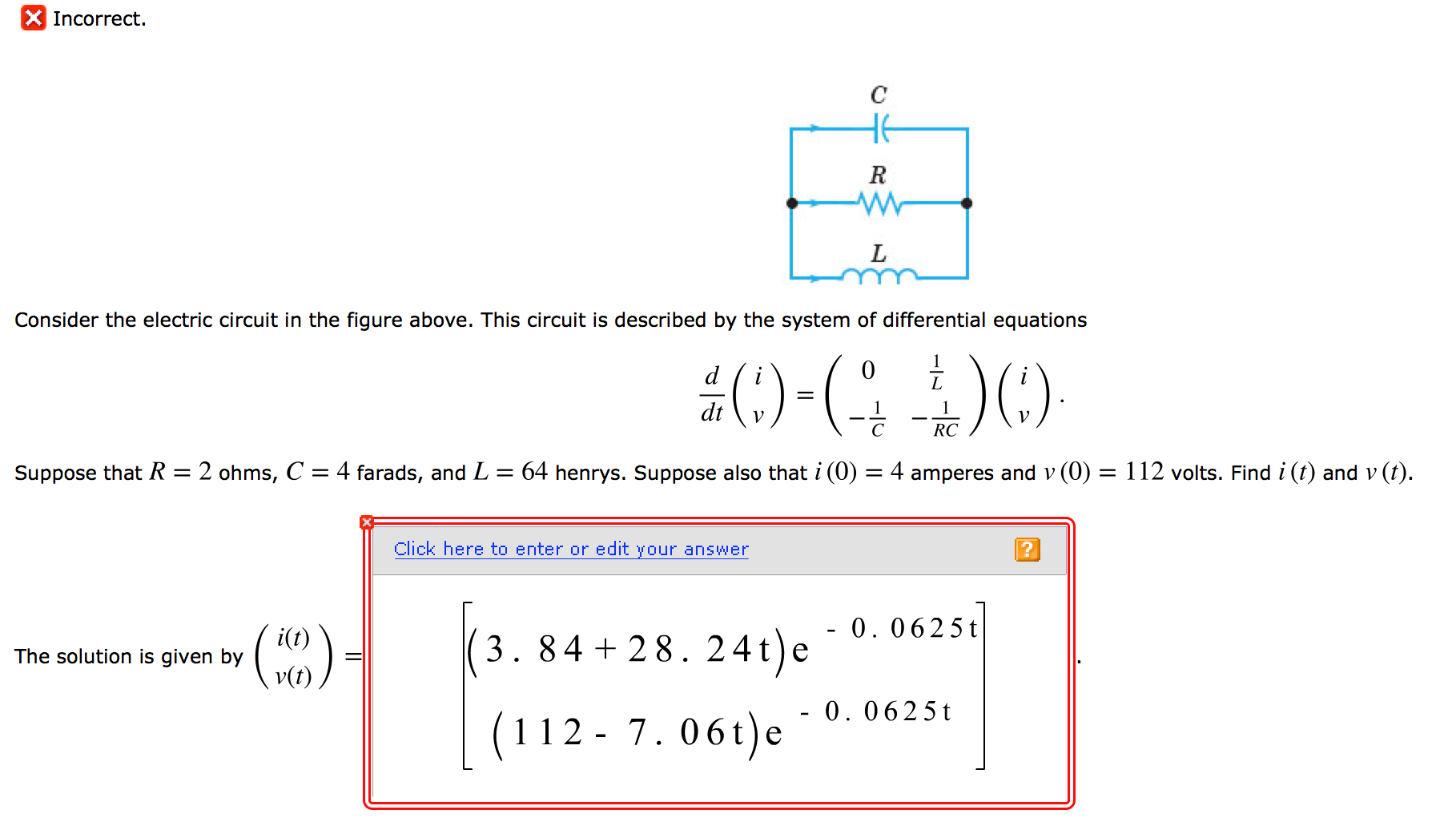 Solved: Consider The Electric Circuit In The Figure Above.... | Chegg.com