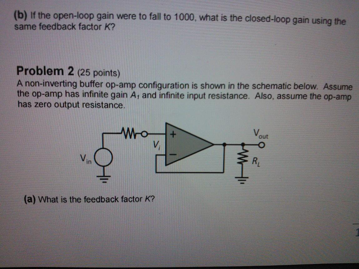 Solved How to solve #2 of this problem? Non-inverting buffer | Chegg.com