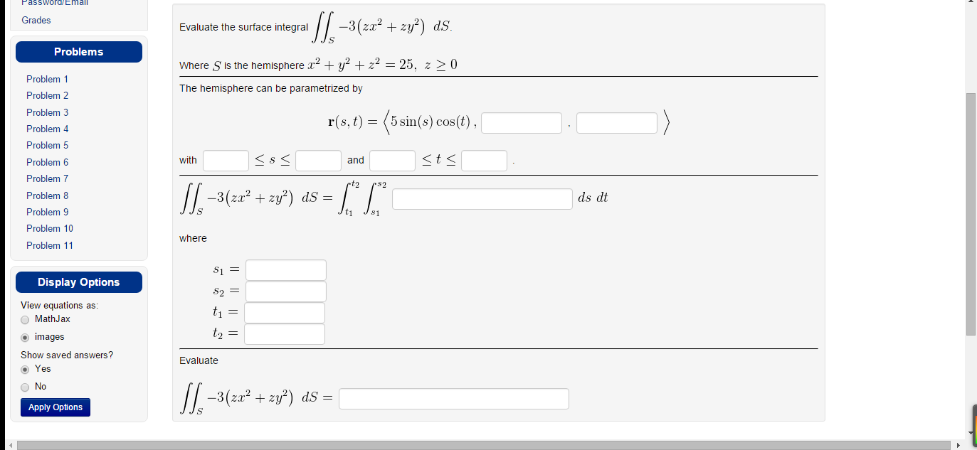 Solved Evaluate the surface i integral double integral_S -3 | Chegg.com