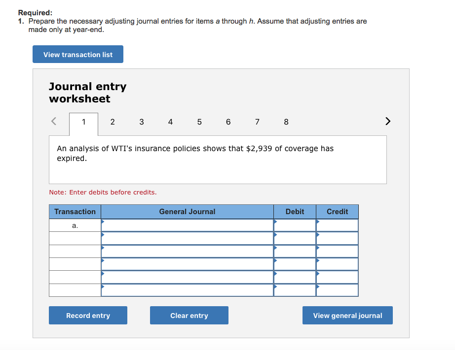 Solved Problem 3-3A Preparing adjusting entries, adjusted | Chegg.com