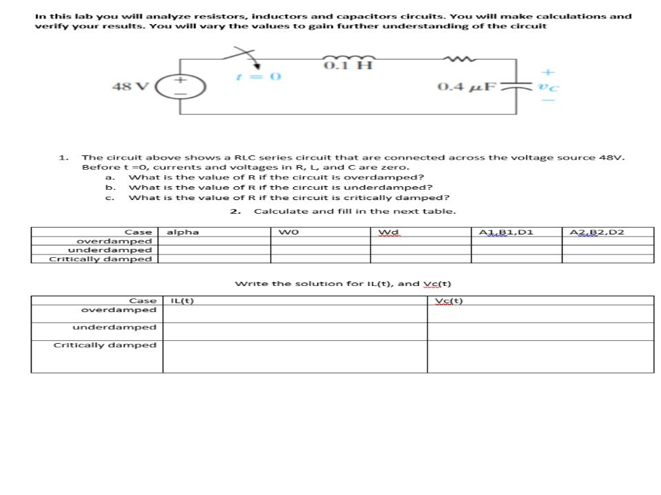 Solved electric cirucits question lab five | Chegg.com