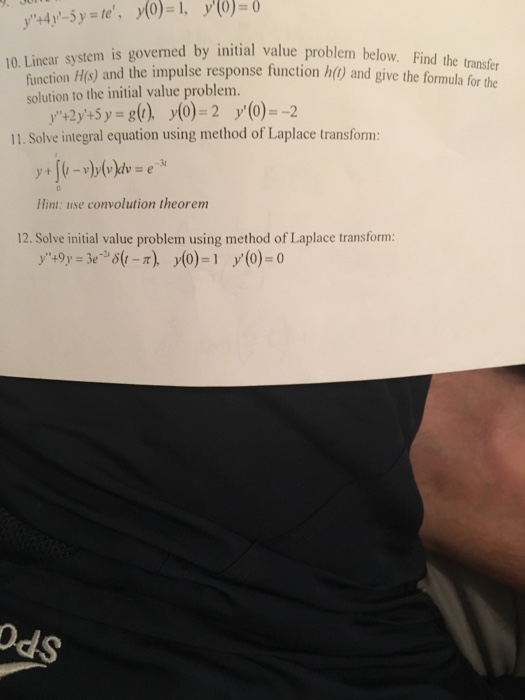 Solved Linear system is governed by initial value problem | Chegg.com