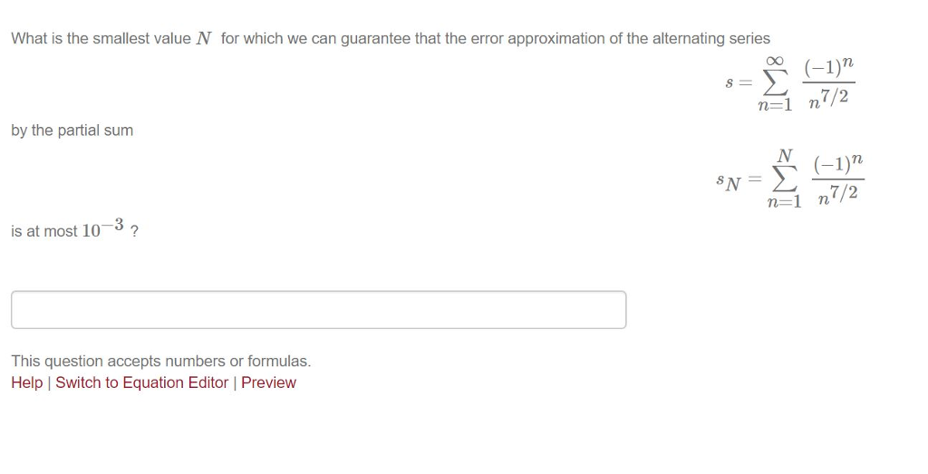Solved What is the smallest value N for which we can | Chegg.com