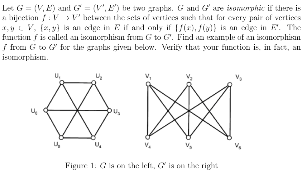 Solved Let G-( V. E) and G, (V,'E') be two graphs. G and G' | Chegg.com Solved Let G-( V. E) and G, (V,'E') be two graphs. G and G' | Chegg.com