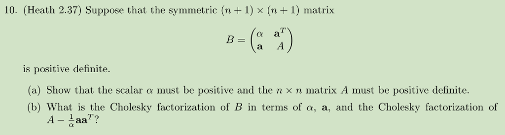 Solved Suppose that the symmetric (n + 1) times (n + 1) | Chegg.com
