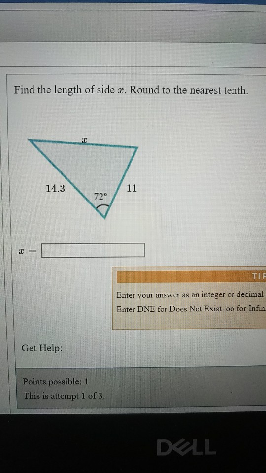 Solved Find the length of side r. Round to the nearest | Chegg.com
