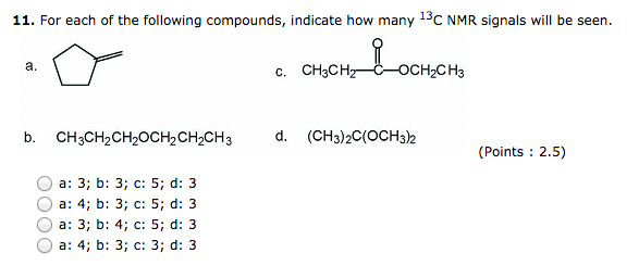 Solved For each of the following compounds, indicate how | Chegg.com