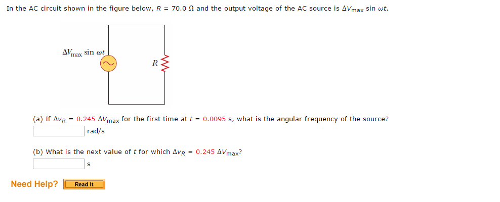 Solved In the AC circuit shown in the figure below, R = 70.0 | Chegg.com