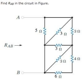Solved Find Rab in the circuit in Figure. | Chegg.com