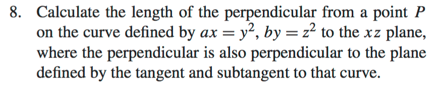 Calculate the length of the perpendicular from a | Chegg.com