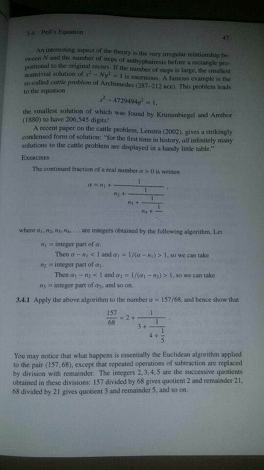 Solved 3.4.2 Interpret the operations in the continued | Chegg.com