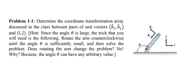 Solved Determine the coordinate transformation array | Chegg.com