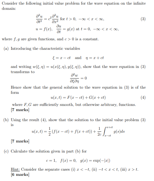 Solved Consider the following initial value problem for the | Chegg.com