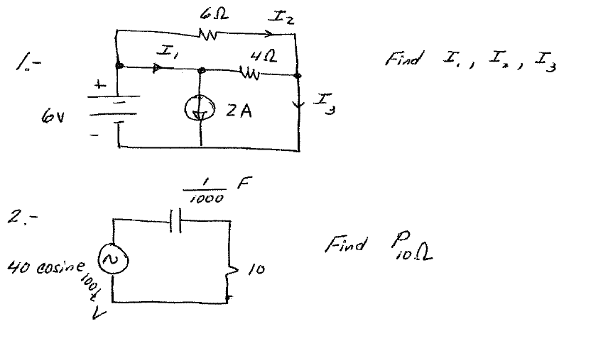 Solved Find I1,I2,I3 Find P10Ohm | Chegg.com Solved Find I1,I2,I3 Find P10Ohm | Chegg.com