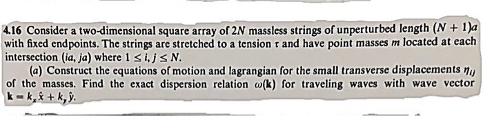 Solved Consider a two-dimensional square array of 2N | Chegg.com