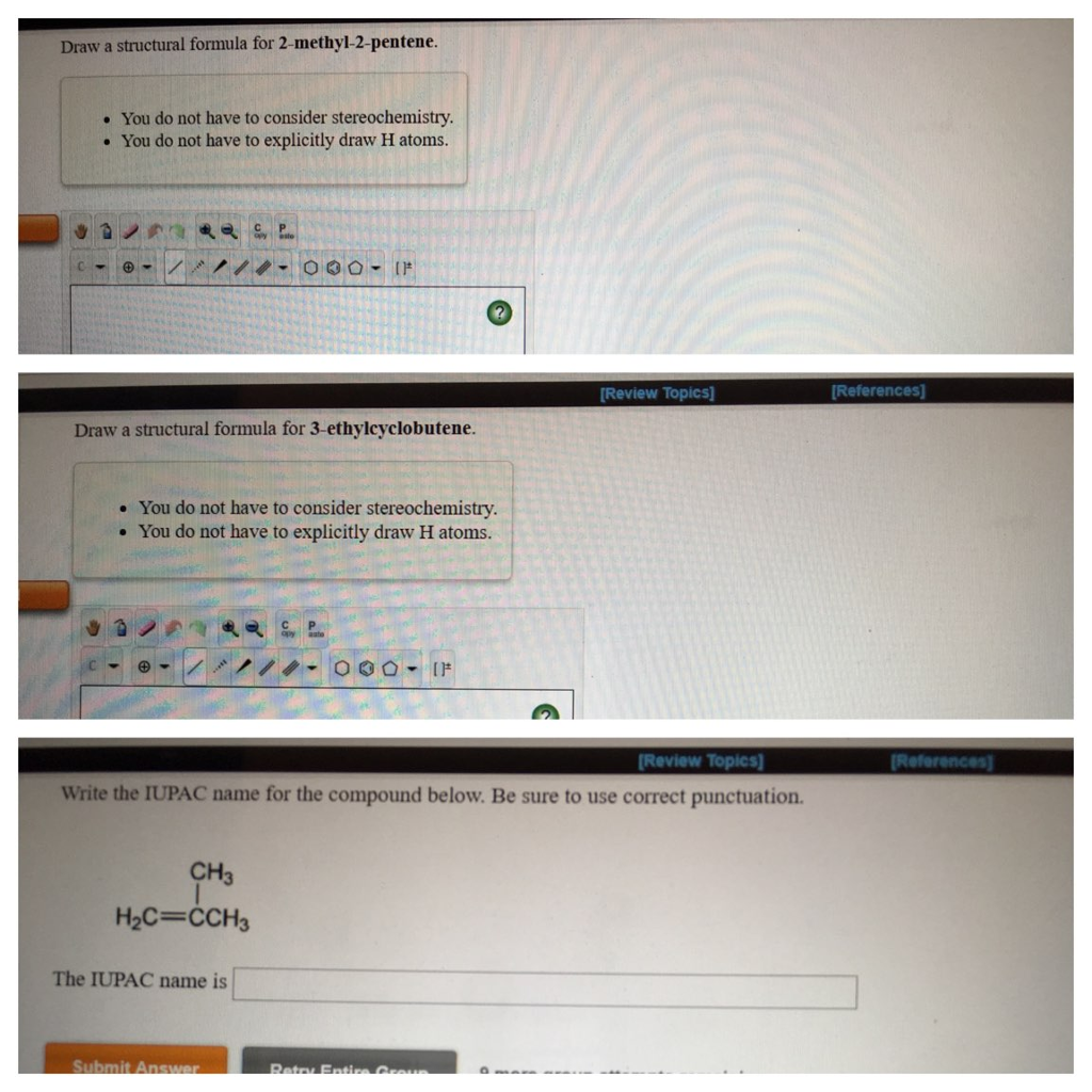 Solved Draw a structural formula for 2-methyl-2-pentene. . | Chegg.com