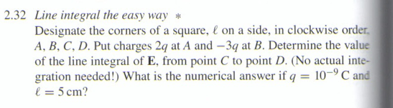 Solved Line integral the easy way Designate the corners of | Chegg.com
