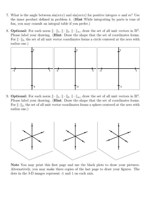 Solved What is the angle between sin(n pi x) and sin(m pi x) | Chegg.com