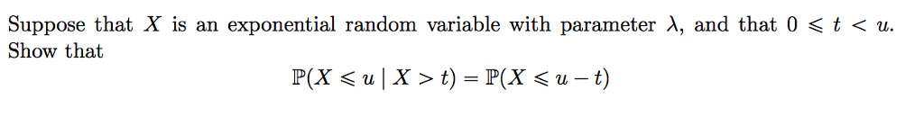 Solved Suppose that X is an exponential random variable with | Chegg.com