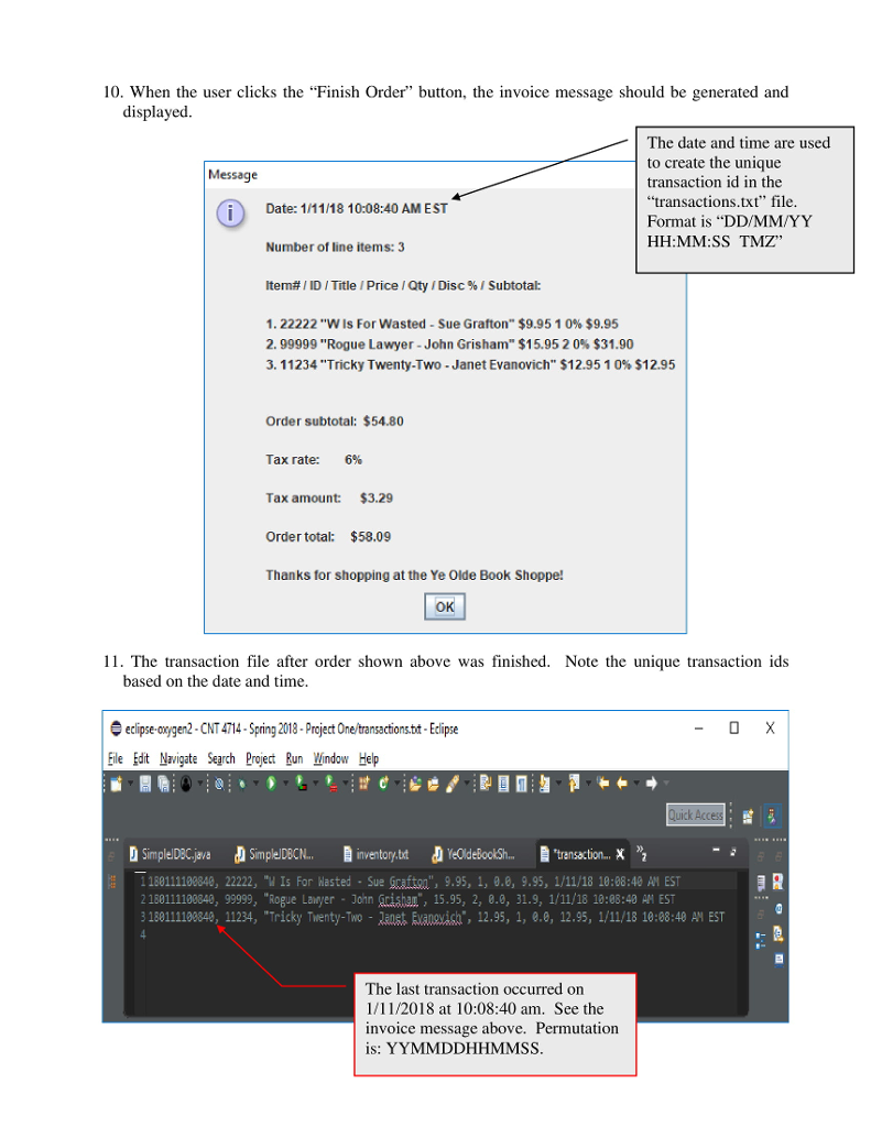CNT 4714-Programming Assignment #1-Spring 2018 Title: | Chegg.com