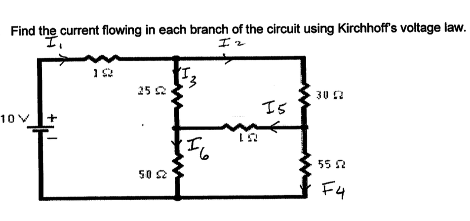 Solved Find the current flowing in each branch of the | Chegg.com