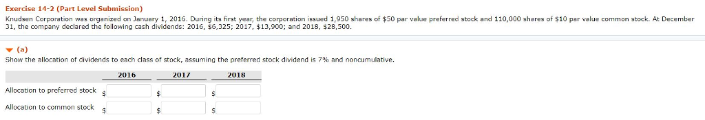 Solved Exercise 14-2 (Part Level Submission) Knudsen | Chegg.com