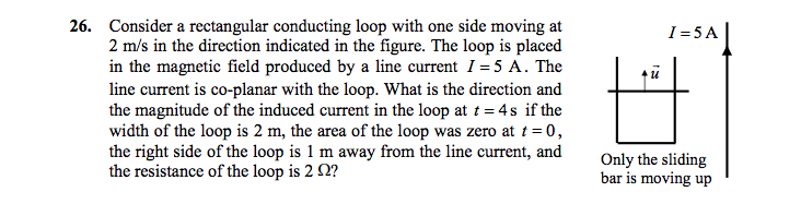 Solved Consider a rectangular conducting loop with one side | Chegg.com