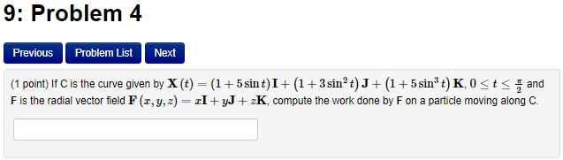 Solved 9: Problem 4 Previous Problem List Next (1 point) If | Chegg.com