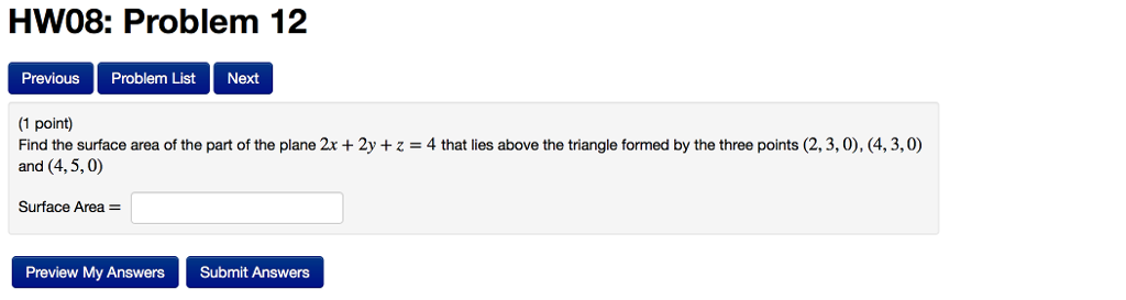 Solved HW08: Problem 12 Previous Problem List Next (1 point) | Chegg.com