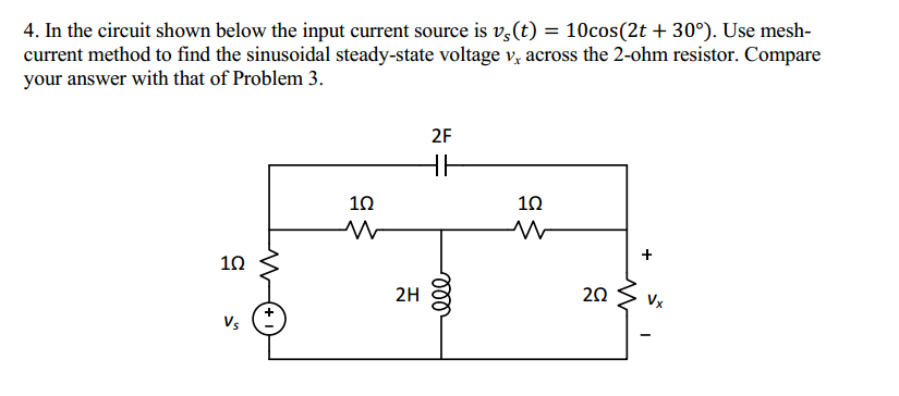 Solved In the circuit shown below the input current source | Chegg.com