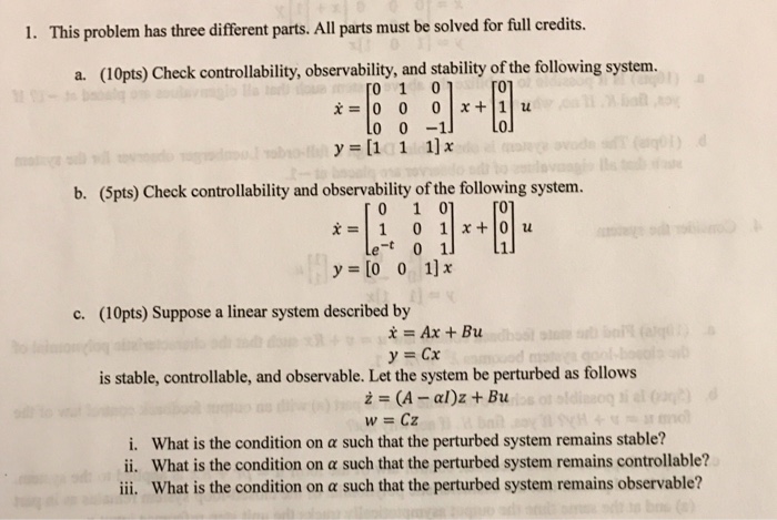 This is a problem about linear system analysis in the | Chegg.com