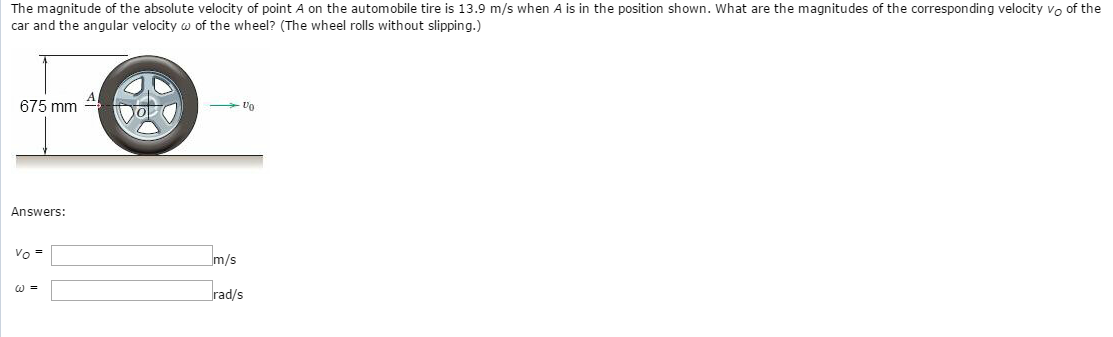 Solved The magnitude of the absolute velocity of point A on | Chegg.com