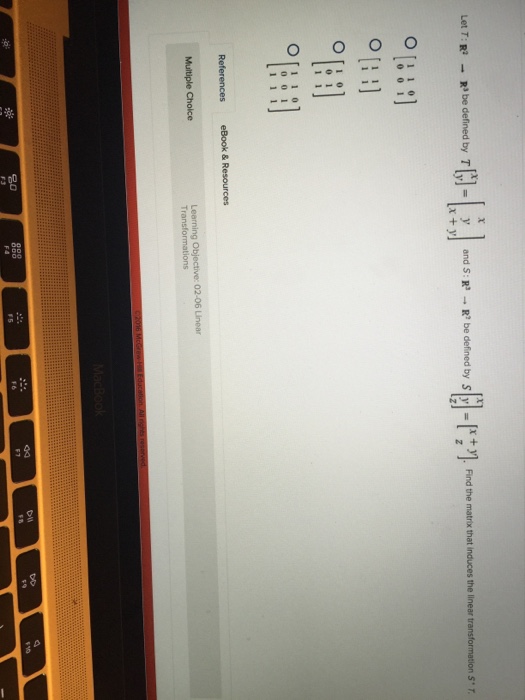 Solved Let T: R^2 - R^3 be defined by and S: R^3 - R^3 be | Chegg.com