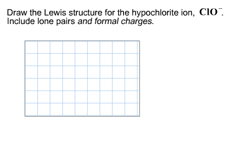 Hypochlorite Lewis Structure