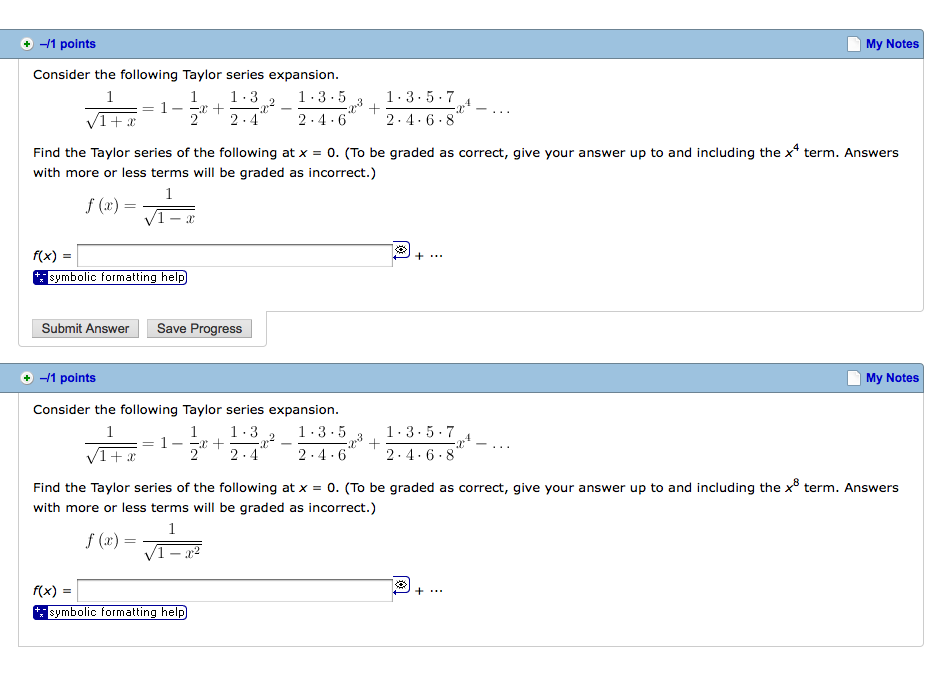 Solved Consider the following Taylor series expansion. Find | Chegg.com