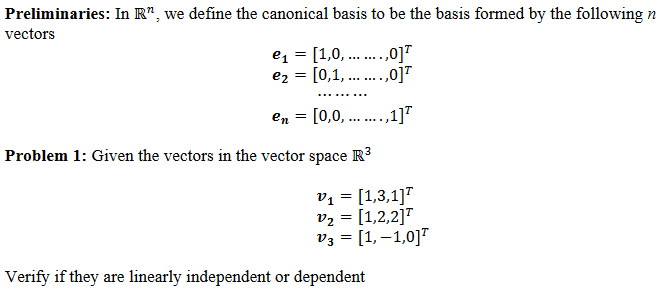 Solved Preliminaries: In R", we define the canonical basis | Chegg.com