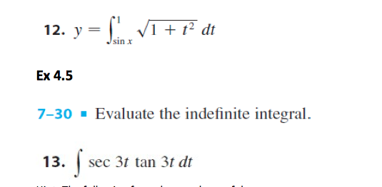 Solved Evaluate the indefinite integral. sec 3t tan 3t dt | Chegg.com
