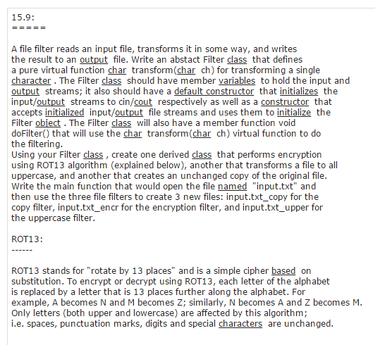 ROT13 stands for rotate by 13 places and is a simple | Chegg.com