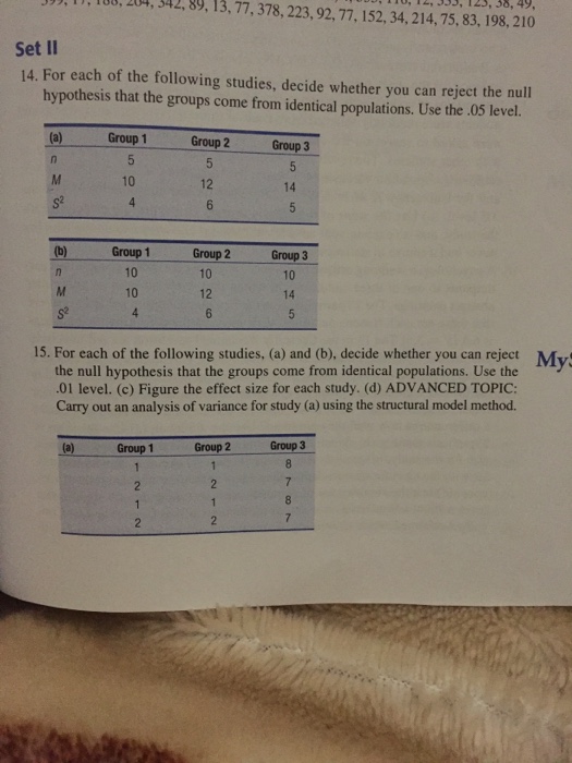 Solved For each of the following studies, decide whether you | Chegg.com
