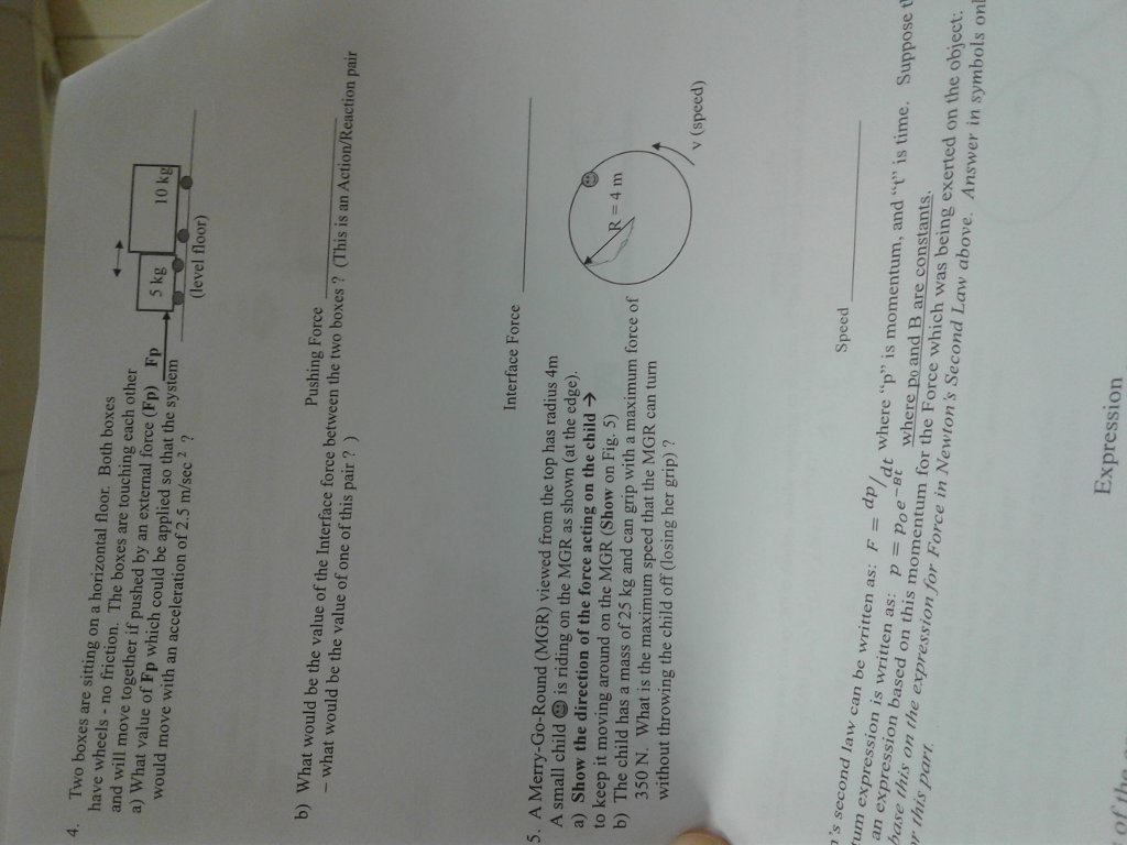 Solved Two boxes are sitting on a horizontal floor. Both | Chegg.com