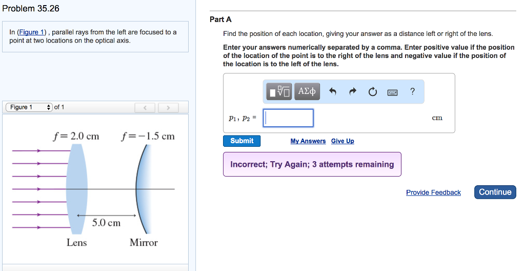 Solved In (Figure 1), parallel rays from the left are | Chegg.com