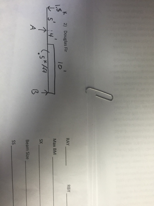 Solved Maximum bending moment Section modulus Beam size | Chegg.com