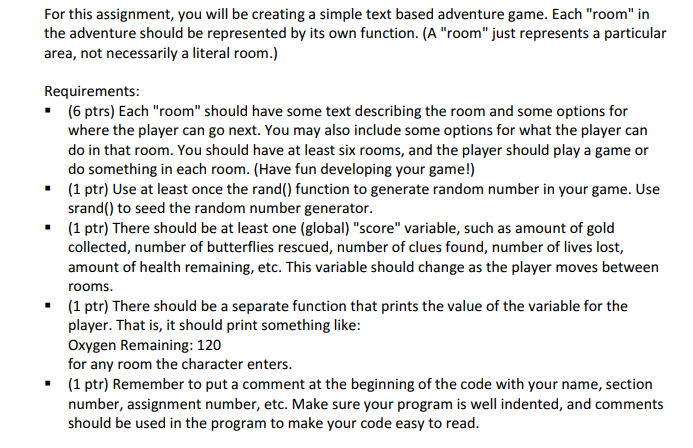 Solved For this assignment, you will be creating a simple | Chegg.com