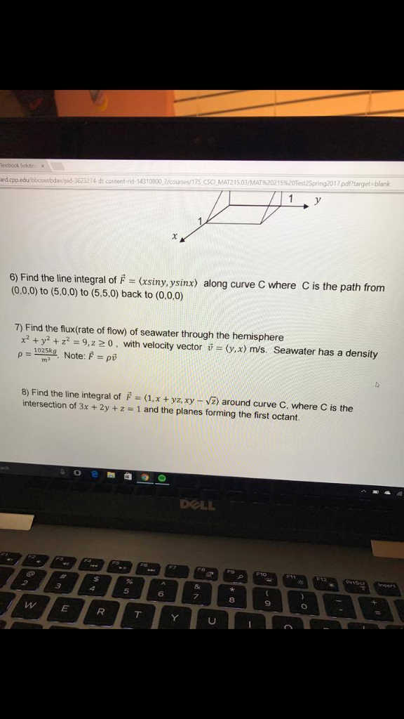 Solved Find the line integral of F vector = (x siny, y sinx) | Chegg.com