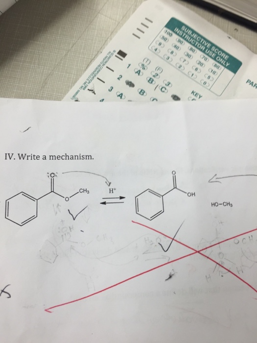 Solved IV, write a mechanism. CH3 OH HO-CHs | Chegg.com