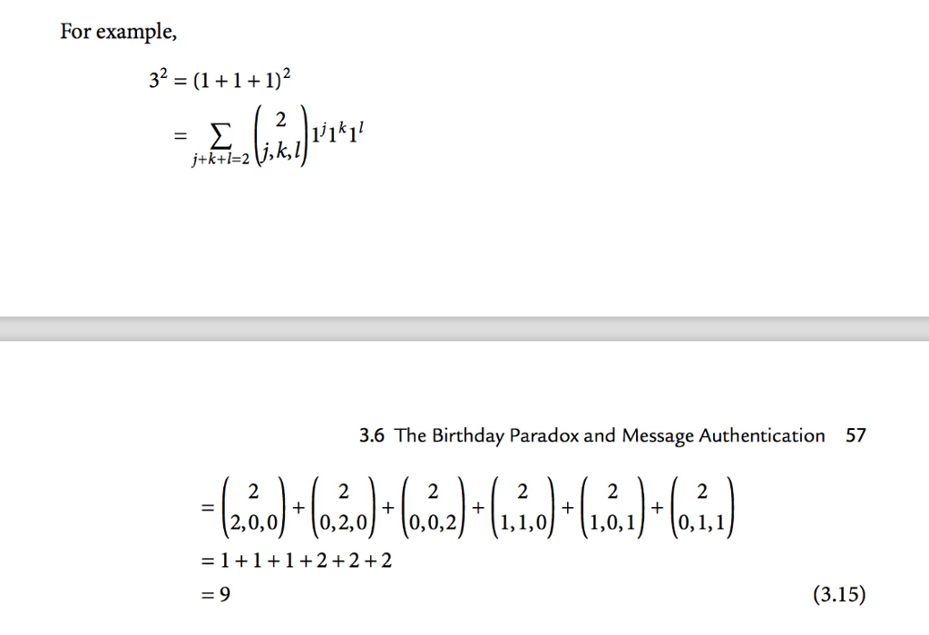 Solved Using the multinomial theorem as in Equation (3.15): | Chegg.com