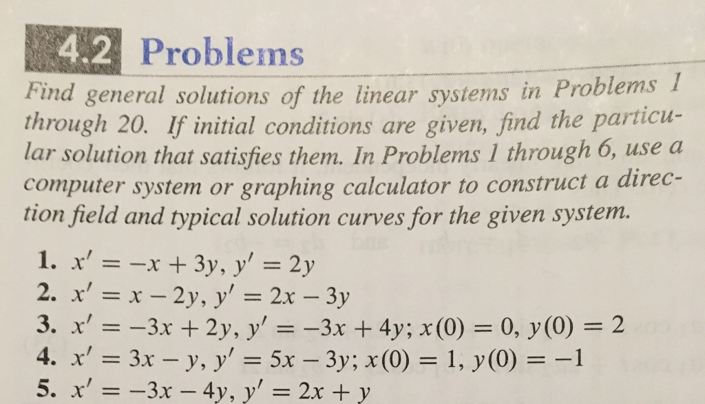 Solved #5 of initial conditions are given find particular | Chegg.com
