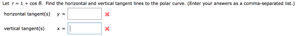 Solved Let r = 1 + cos ?. Find the horizontal and vertical | Chegg.com